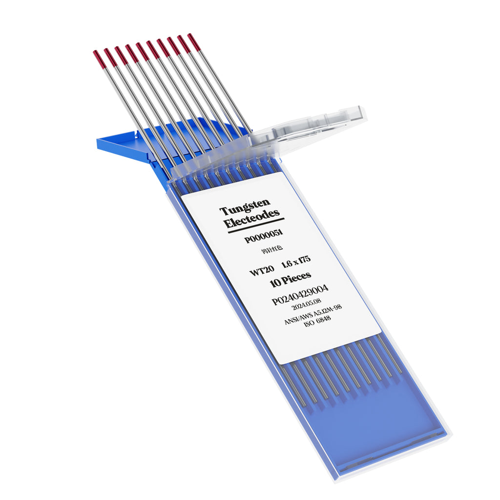 Tungsten electrode WT20 1.6mm*175mm (red head), 10 pieces per box ...
