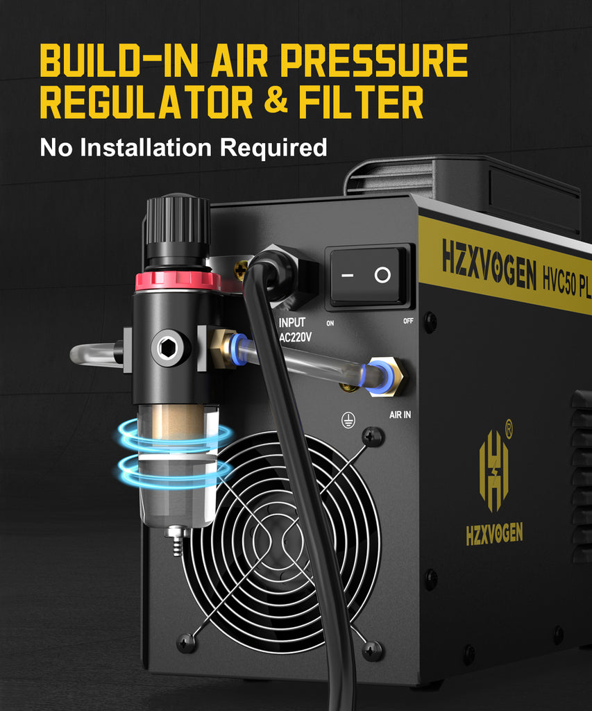 HVC50 Plasma Cutter, HF Air Plasma Cutter Machine 110V/220V Dual Volta – HZXVOGEN