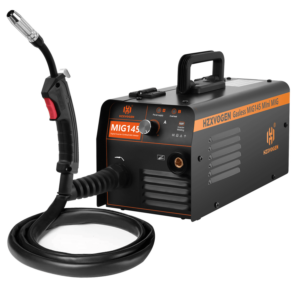 MIG145 MIG Welder 110V/220V Flux Core Welder Dual Voltage Gasless MIG ...