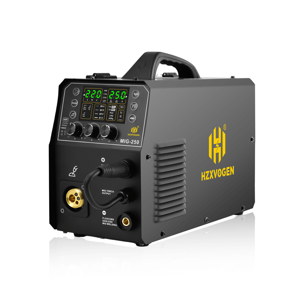 MIG250 Aluminum MIG Welder 5 in 1 LED Display Multi-process Welding Ma – HZXVOGEN