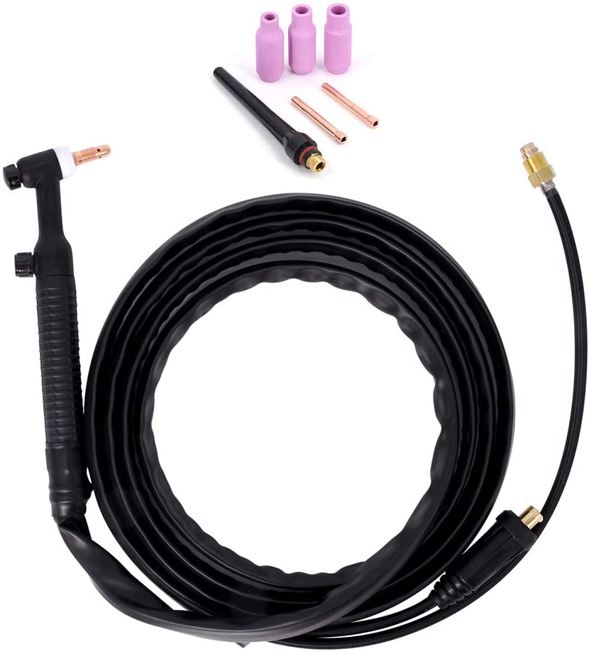 WP26V TIG Welding Gun 4M Cable with European Connector Tig Welder Torc ...